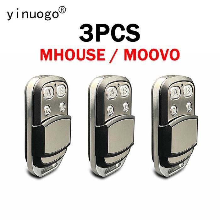 Télécommande de porte de garage MHOUSE GTX4 TX4 GTX4C MOOVO MT4V MT4 MT4G - 3PCS - Cdiscount ...