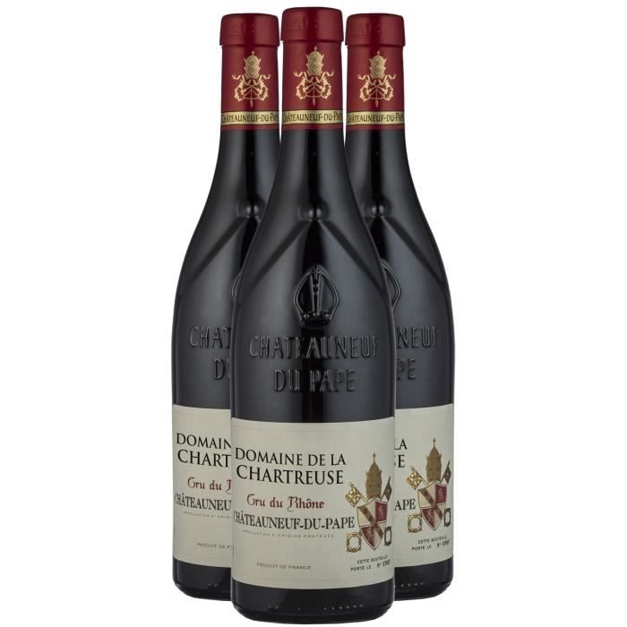 Châteauneuf-du-Pape Rouge 2021 - Lot de 3x75cl - Domaine Chartreuse ...