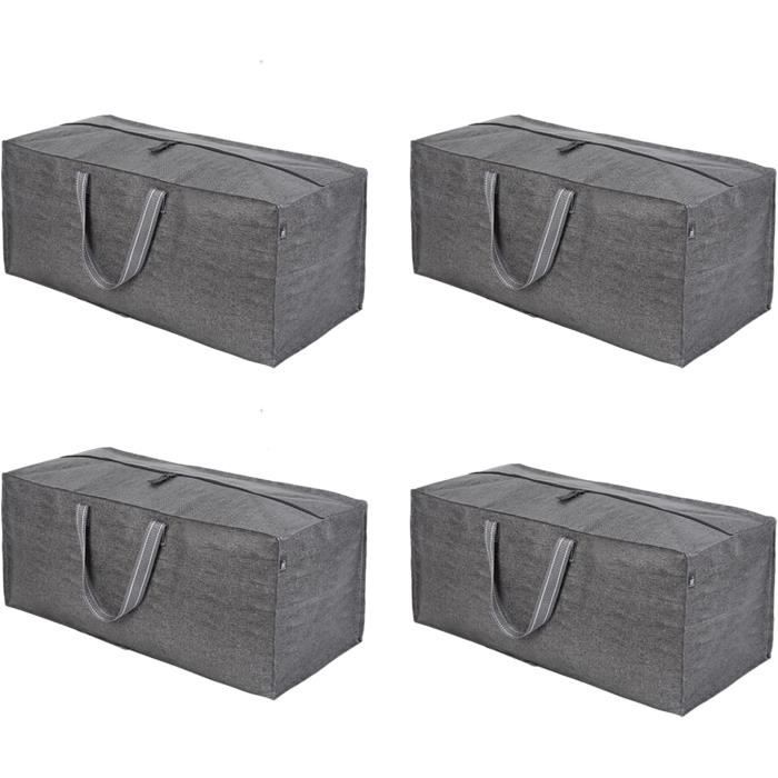 Lot de 4 Sacs de Déménagement Bleu Extra-Larges et Résistants avec Sangles de Sac à Dos ...