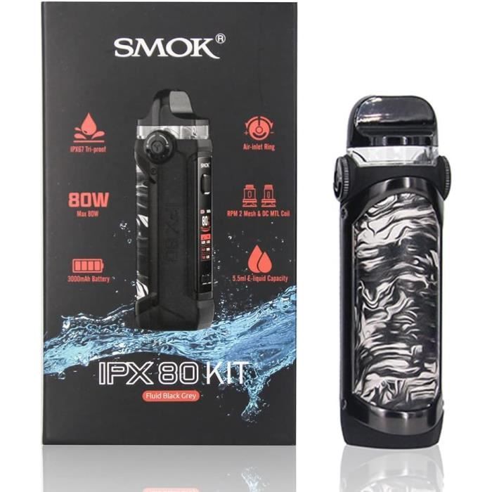 SM-OK IPX 80 Kit 80W IPX80 Mod Batterie intégrée 3000mAh avec 5,5 ml ...