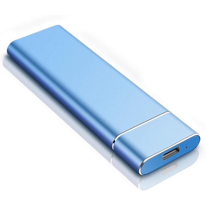 Disque dur externe 2 To Portable External Hard Drive Slim External Hard Drive High Speed USB 3.1 ...