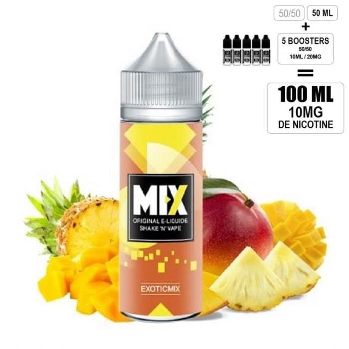 ELIQUIDE 100ML en 10MG de nicotine - MARQUE : MIX - SAVEUR : FRUITS ...