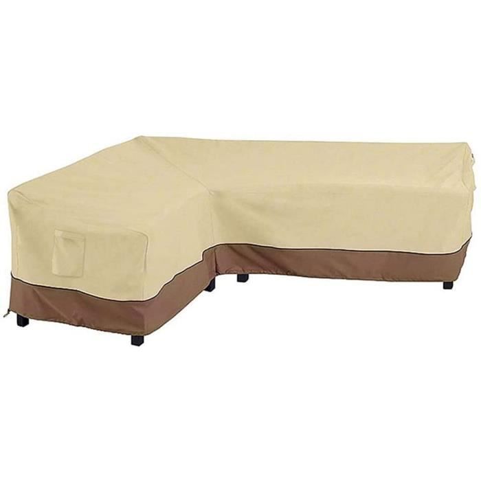 Housse Protection Canape d'angle Extérieur en Forme VHousse pour Canapé ...