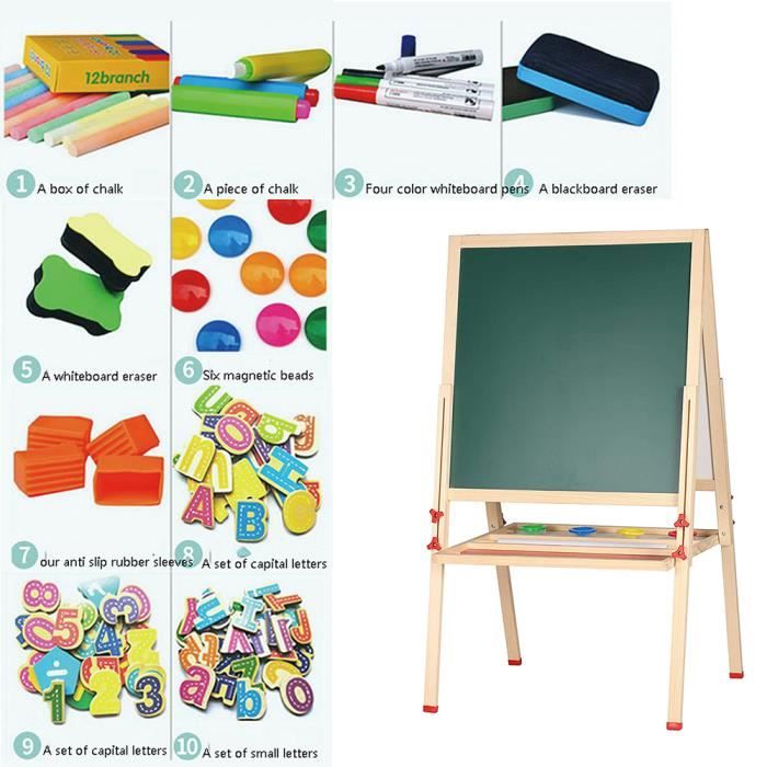 OTBESTFJ® Tableau Multifonction pour Enfant, 2 en 1 Planche à dessin 57 ...