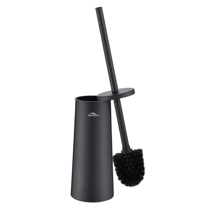Auralum Brosse de Toilette Noir avec Brosse Antibactérienne Brosse WC en 201 Acier Inoxydable ...