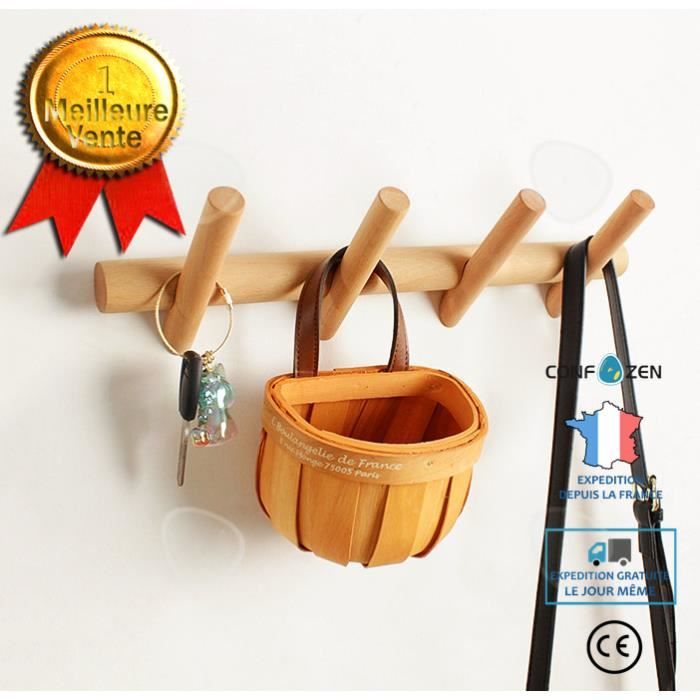 CONFO® Patère crochet barre ronde patère murale porche créatif patère ...