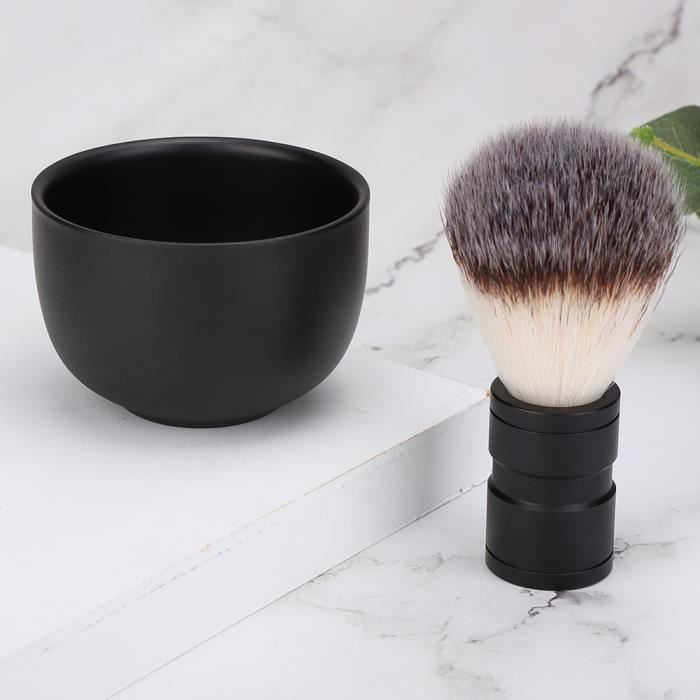 KIMISS brosse de rasage Hommes en acier inoxydable bol de savon à raser ...