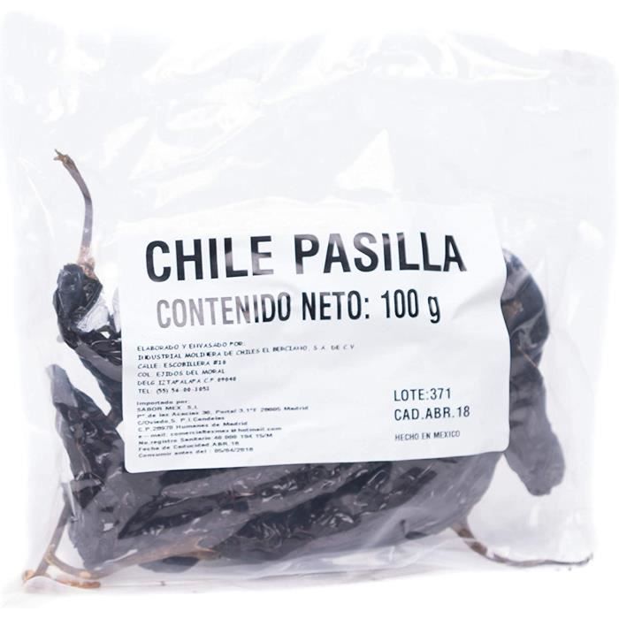 Chile Sec Pasilla 100 gr - Cdiscount Au quotidien