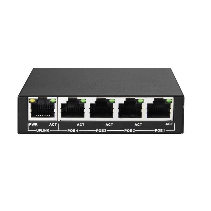 PoE Switch PS504 Mini commutateur PoE Power Over Ethernet, 5 ports LAN ...