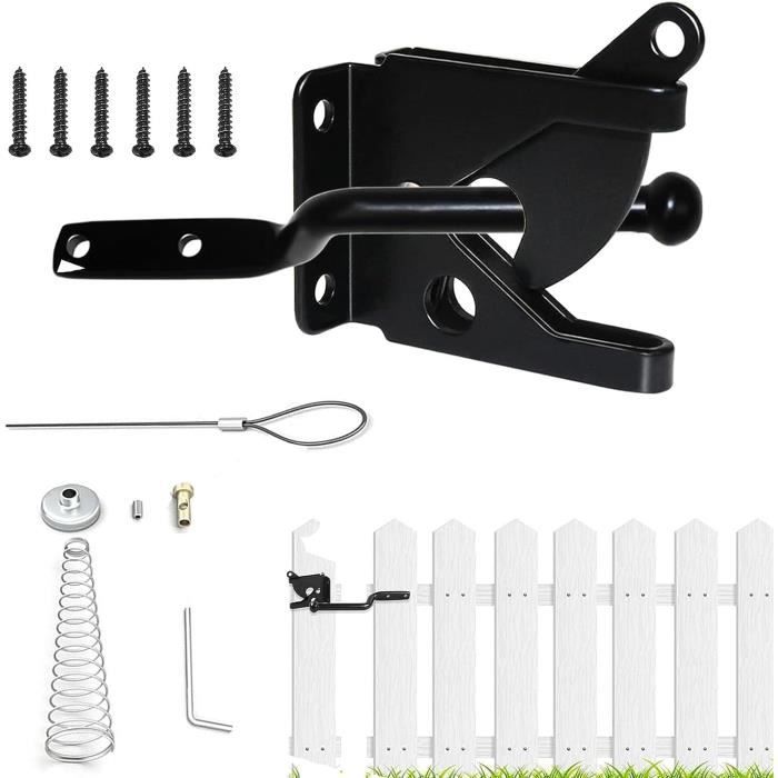 Verrou Porte Automatique, Loquet Portail, Verrou De Porte Jardin, Acier ...