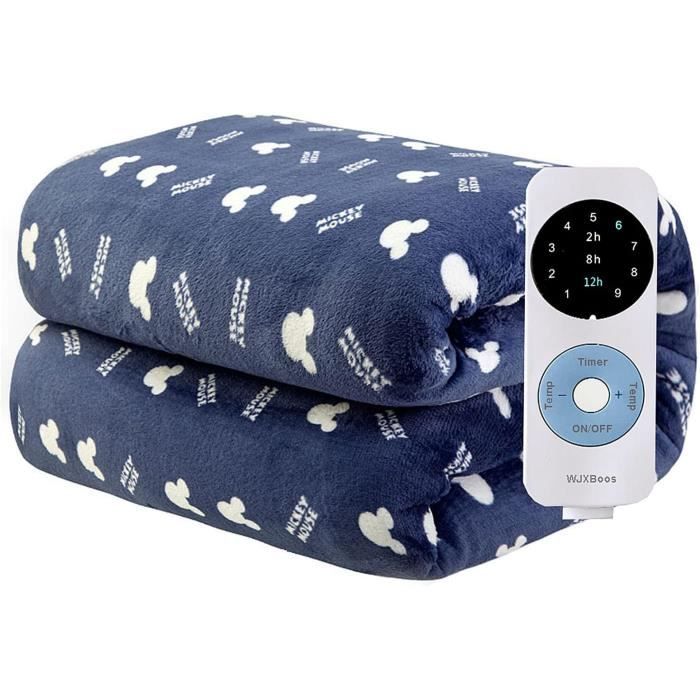 Couverture Chauffante Avec Arrêt Automatique,Flanelle Peluche ...