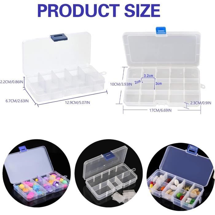 Boite Rangement Plastique Compartiment, Boite Compartiment, Petite ...