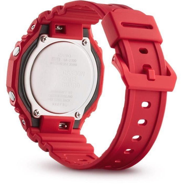 Montre CASIO G-SHOCK - Resitante aux chocs - Multifonctions - Rouge ...