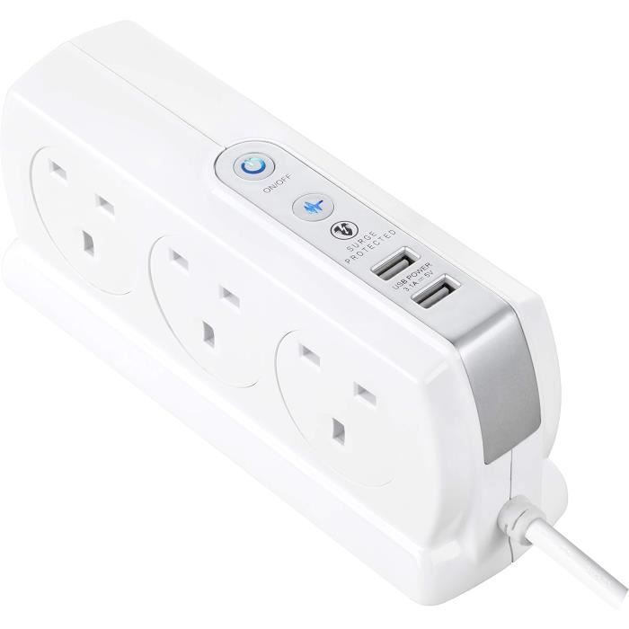 Srgdsu62Pw Mp Rallonge Électrique Robuste À 6 Prises Avec Protection ...