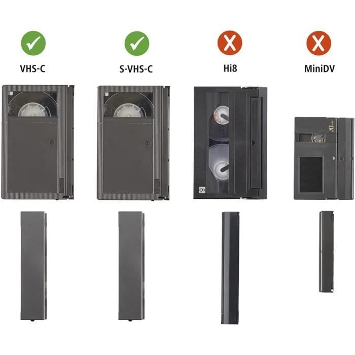 Nornward Adaptateur Cassette Vhs-C-Vhs '00044704' (Convertisseur Vidéo ...