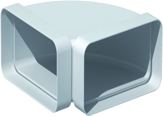 Coude 90° PVC rigide section rectangulaire 40x110 - UNELVENT - Coude ...