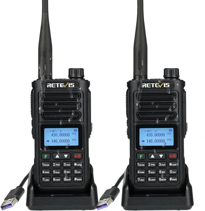 Retevis RA89 Radio Amateur, Haute Puissance, Étanche IP68, Radio ...