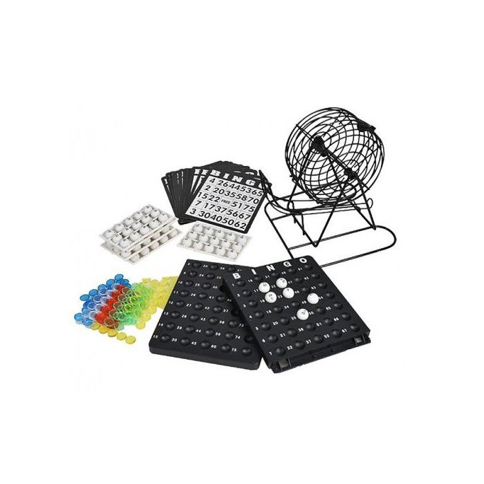 Jeu Loto Bingo complet : Sphere metal, 75 boules, Plateau tirage ...