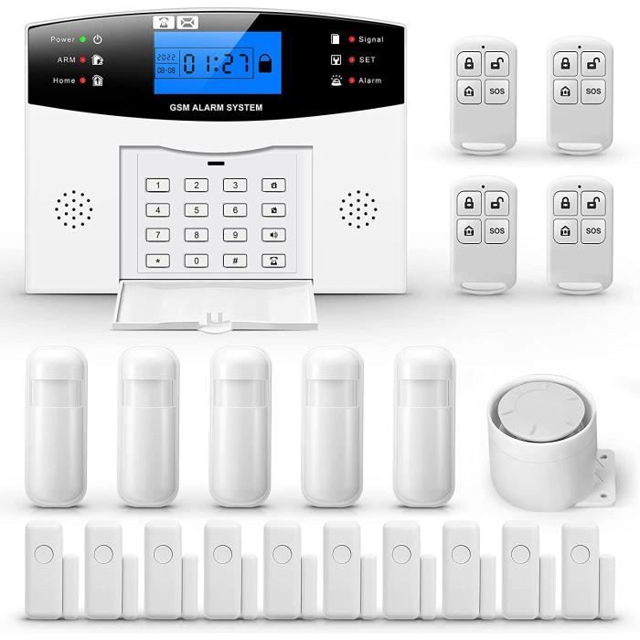Système d'alarme de sécurité 99 + 8 zones numérotation automatique GSM SMS maison cambrioleur ...