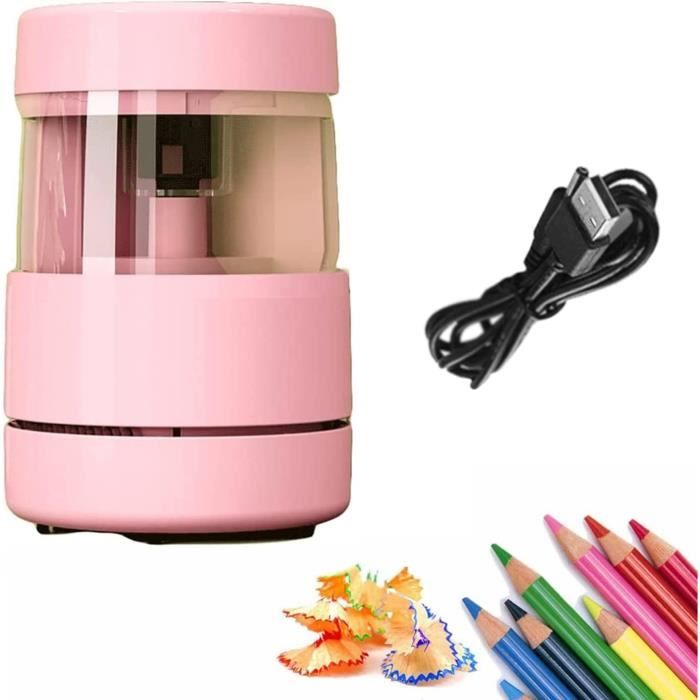 Taille Crayon Electrique et Mini Aspirateur de Table, USB Rechargeable ...