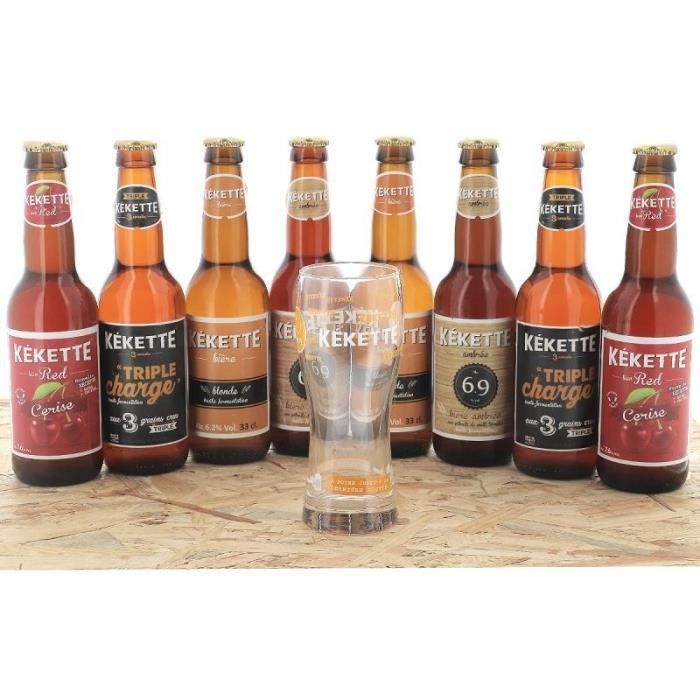 COFFRET VIN - COFFRET KEKETTE 4*2*33CL +1 VERRE - La cave Cdiscount