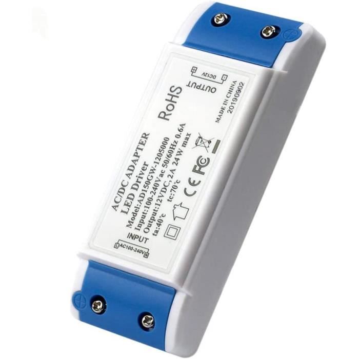 Transformateur LED 60W LED Driver,Alimentation LED 12V DC 5A Adaptateur ...