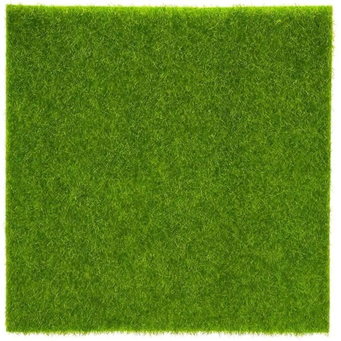 10 Pièces Synthétique Artificiel Tapis D'herbe Vert Non Tissu Faux Faux Gazon Gazon Tapis ...