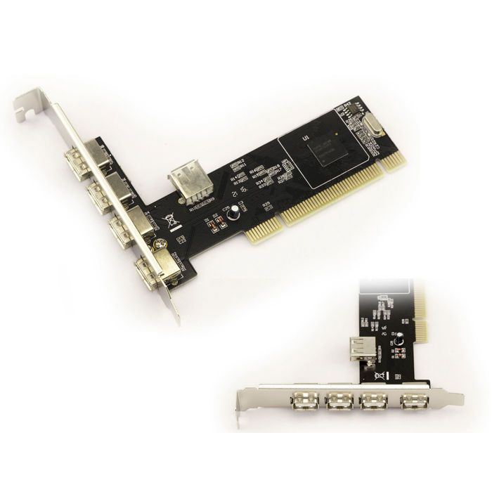 Carte PCI USB 2.0 - VIA - VT6212L - 4 ports externes - 1 port interne ...