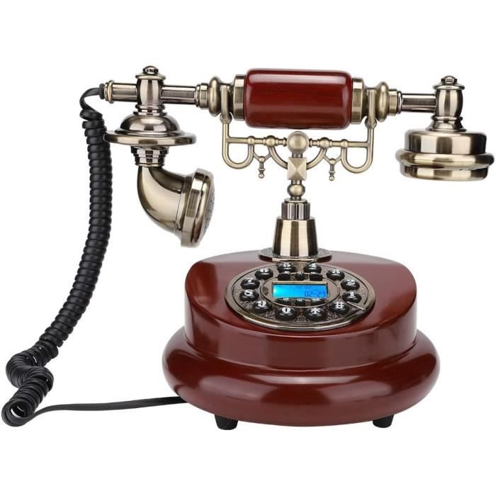 Téléphone Rétro,Téléphone À Bouton-Poussoir Européen Style Rétro Ms ...