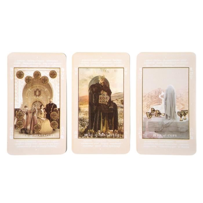 Jeu de Cartes Divinatoires - DRFEIFY - Tarot Anglais - 78 Cartes ...