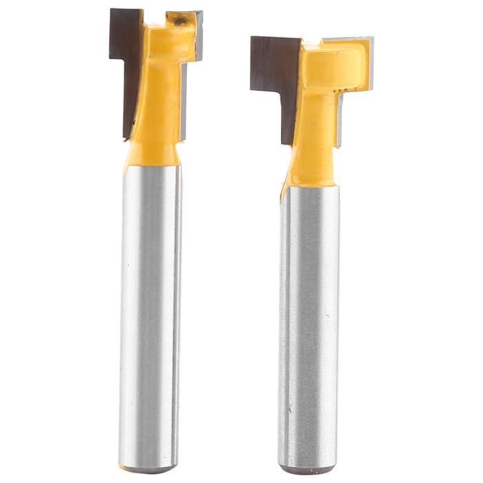 EJ.life T-Slot Router Bit, 2pcs T-Slot Cutter Woodworking Cutter, Sharp ...