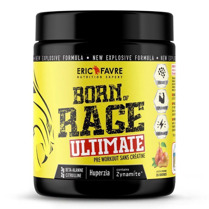 Pre-workout Eric Favre - Born of Rage Ultimate - Pear 250g - Cdiscount Sport