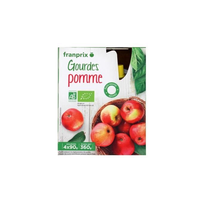 Compote de pomme sans sucre ajouté Franprix x4 - 90g - Cdiscount Au ...