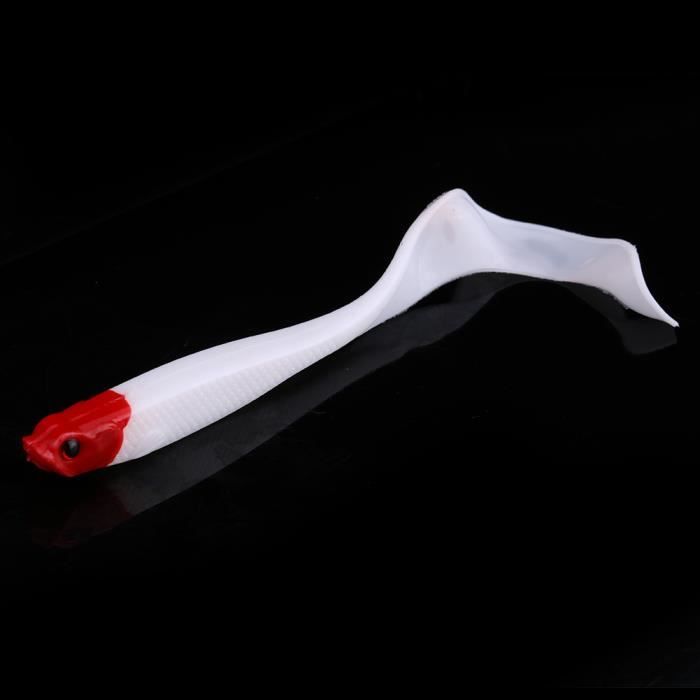 FYDUN Appât de queue 5 pièces tête rouge poisson artificiel appât de ...