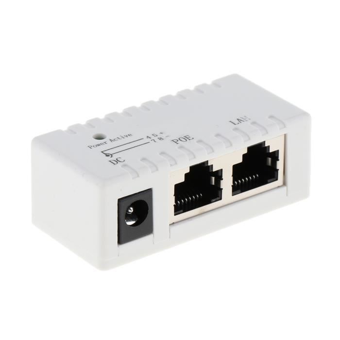 10-100Mbps POE Injector Power Over Ethernet Switch Adapter DC Power ...