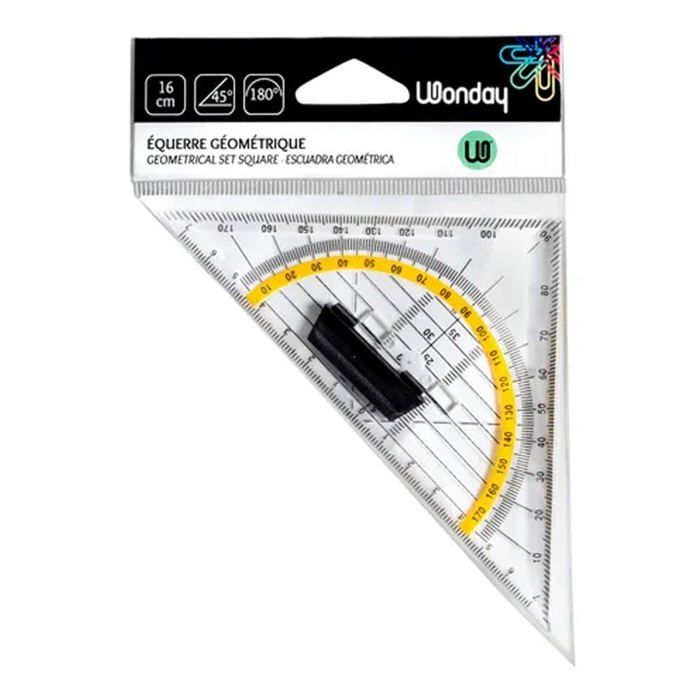 Equerre rapporteur 2en1 15cm 180° - Cdiscount Bricolage