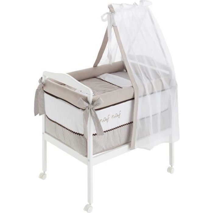 NAF NAF- Berceau bébé en bois "DREAMS" de 0 à 12 mois jusqu'a 9 kg ...