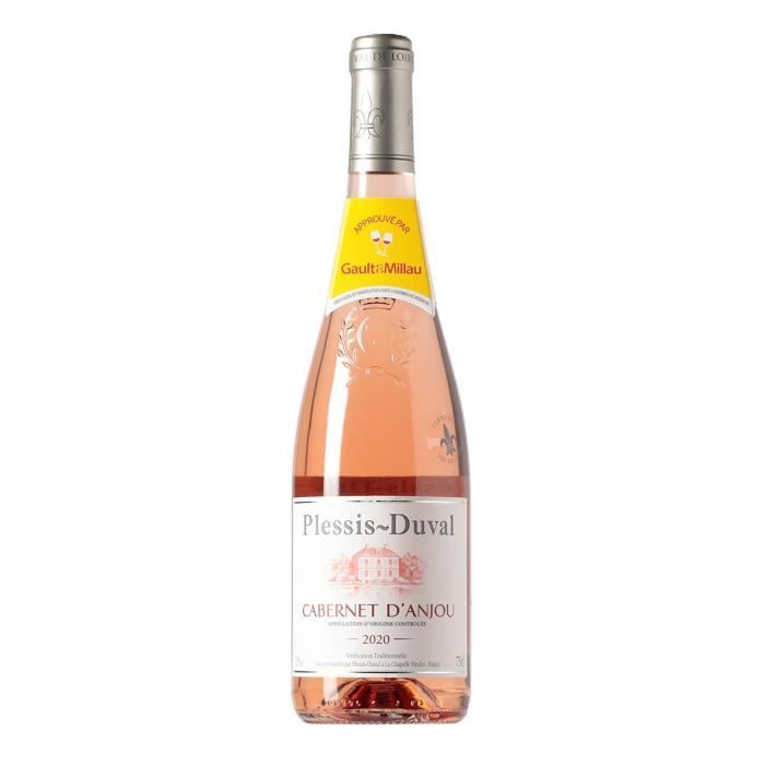 Plessis Duval Cabernet d'Anjou - Vin rosé de la Vallée de la Loire - La ...