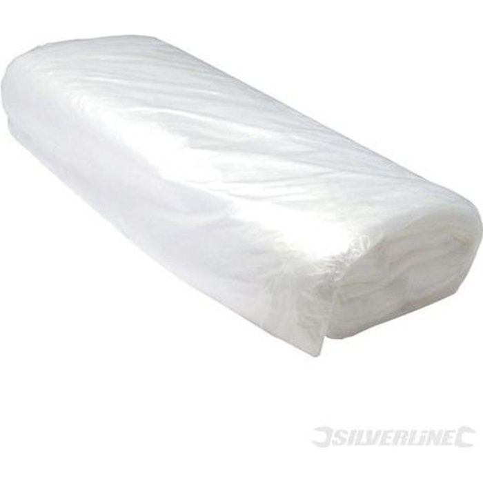 SILVERLINE Rouleau bâche de protection en polyéthylène - Cdiscount ...