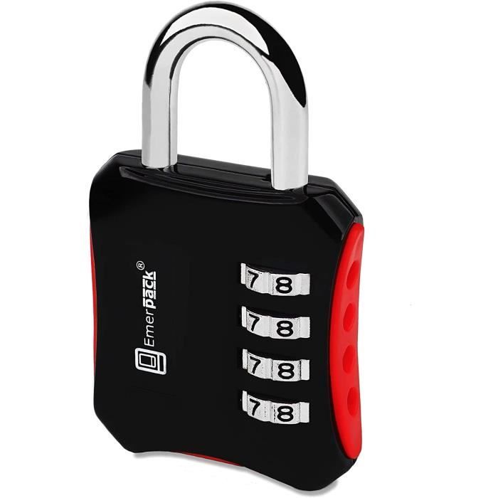 Cadenas a Code Ideal Pour Casier Salle de Sport, Gym ou College (Noir ...