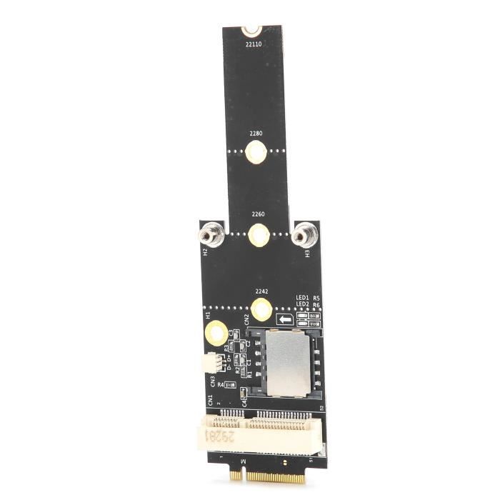 Tbest Adaptateur Carte Mini PCIE vers NGFF(M.2) Clé M - Convertisseur Réseau Compatible Win10/8 ...