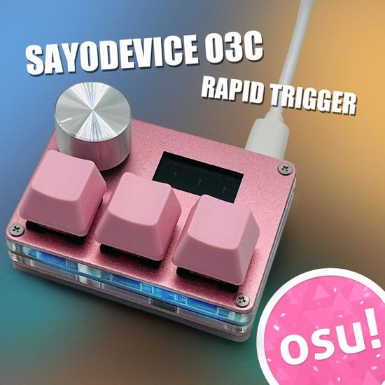 BTXETUEL SayoDevice O3C OSU Clavier à déclenchement rapide Commutateurs ...