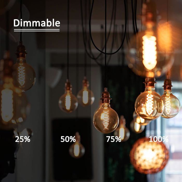 Ampoule Vintage Globe G80 B22 Dimmable Blanc Chaud 2700K AC 220V 400lm ...