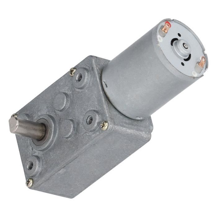 Moteur à vis sans fin Moteur à engrenage à vis sans fin 24V Moteur de ...