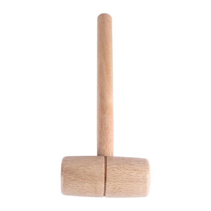 Maillet en bois - SHIPENOPHY - Hêtre massif - Tête ronde - Outil de ...