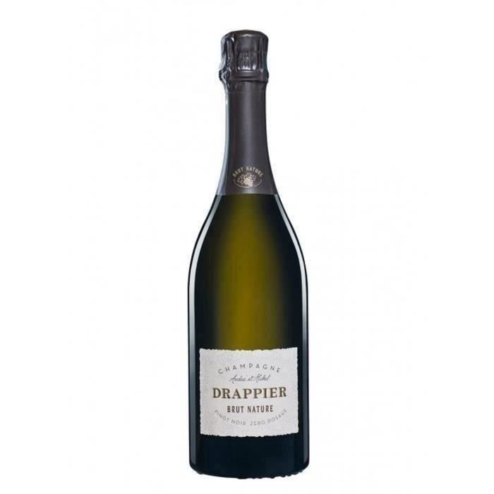 Champagne Drappier Brut Nature 0 dosage - 75 cl x6 - La cave Cdiscount