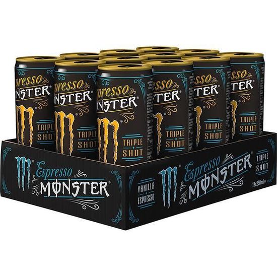 Monster Espresso & Vanilla Triple Shot 0,25l (Pack de 12) - Cdiscount ...