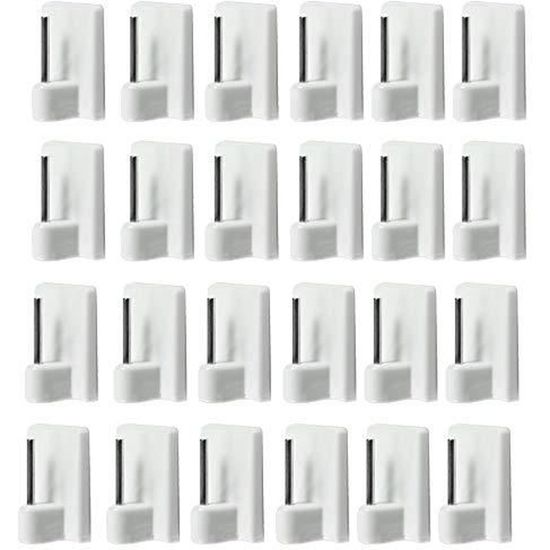 Com-four® 12x Crochets Autocollants pour Barres de Rideaux - Crochets ...