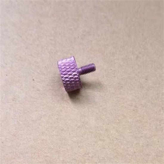 VIS,purple-M3X12--Vis à pouce moletée en aluminium coloré M3 M4 m5 m6 ...