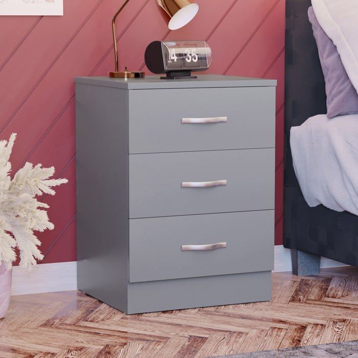 Commode de chambre Vida designs - 3331468 - Riano Commode, Metal, Gris ...